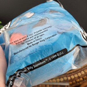 1999 SILLY SLAMMERS Burger King #5 Limited Edition Blue Silly Ghost ...