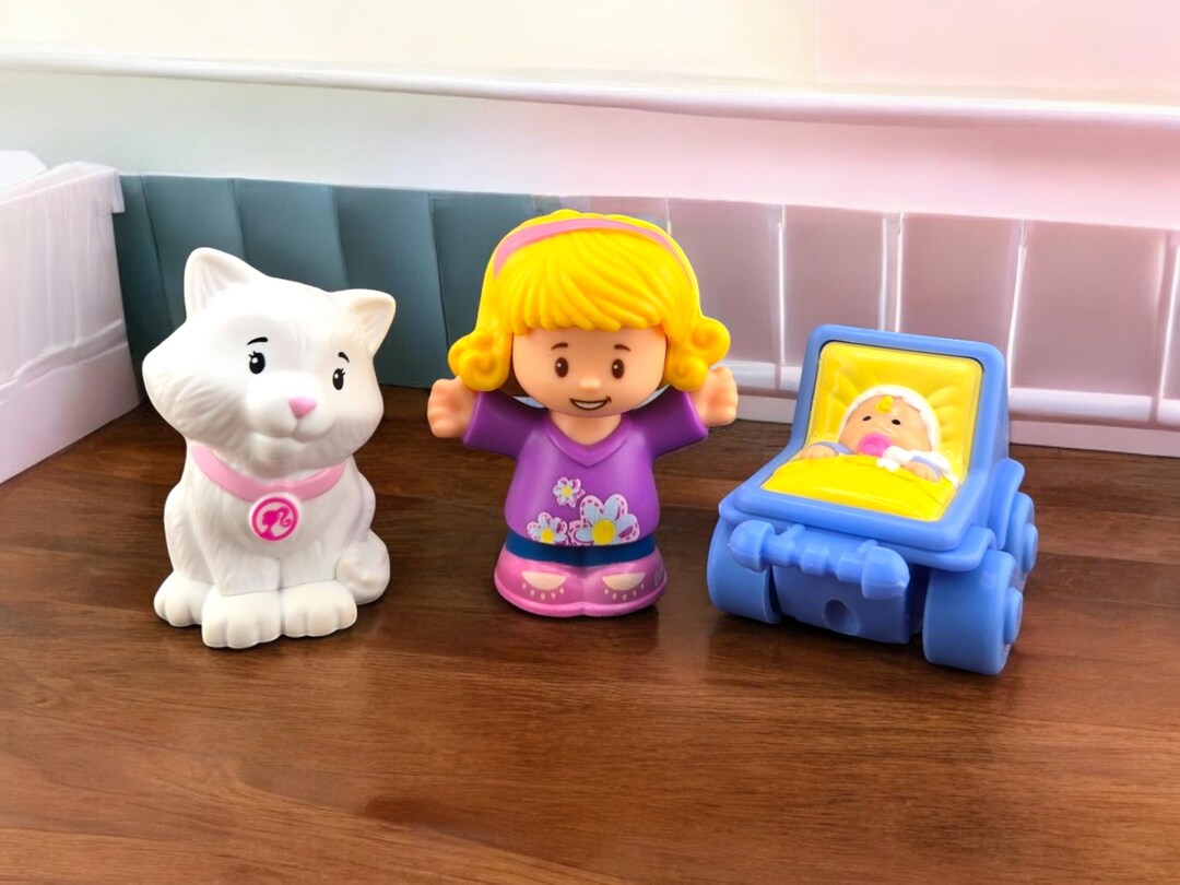LITTLE PEOPLE Fisher-price, set of 3 Figures Mattel Collectible Figure ...
