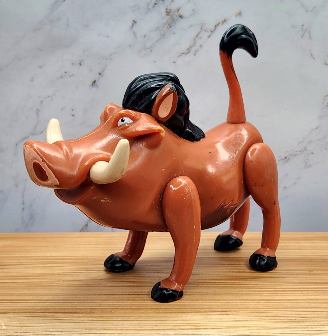 THE LION KING Vintage, 90s Disney Figurine Pumba Disney Movies 90s ...
