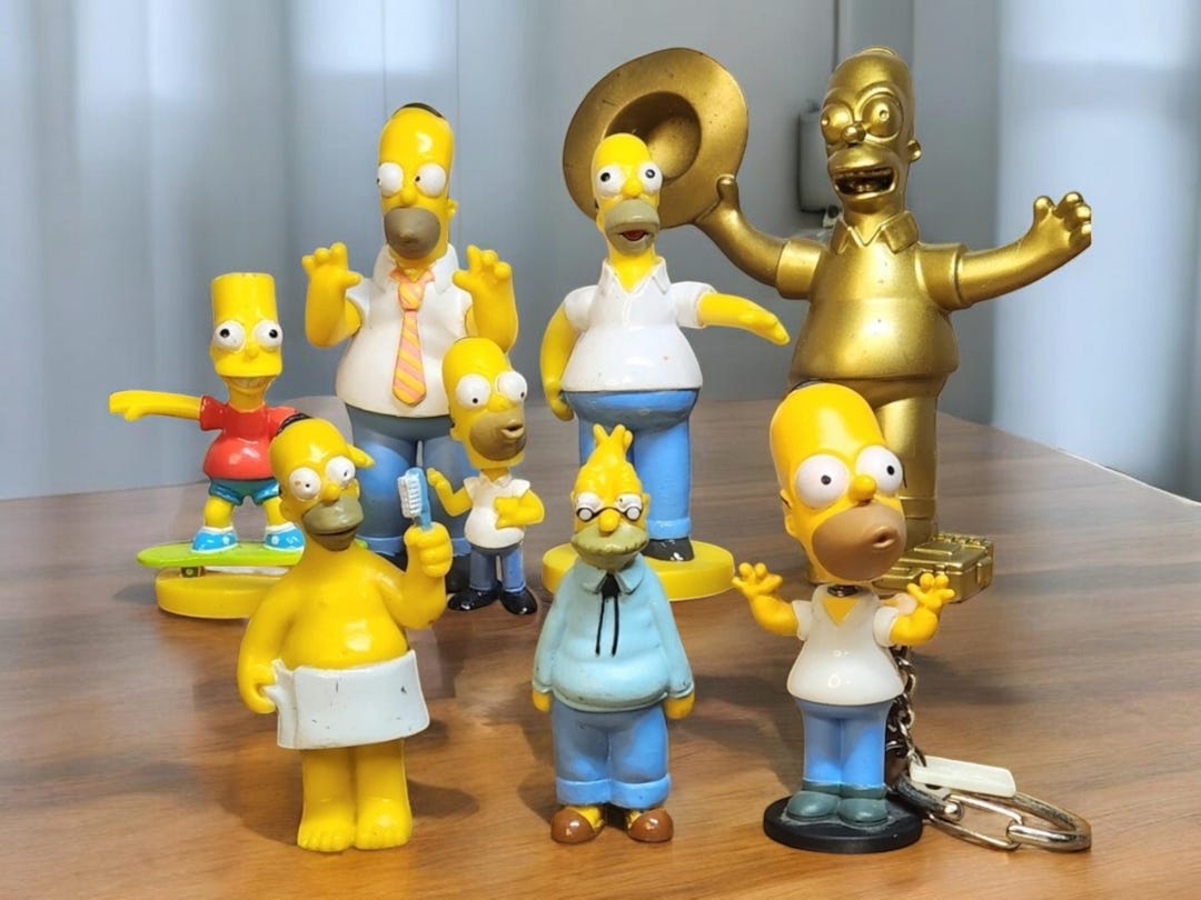 The Simpsons. Golden Homer, Homer (90s) With Toothbrush, Homer and Bart ...