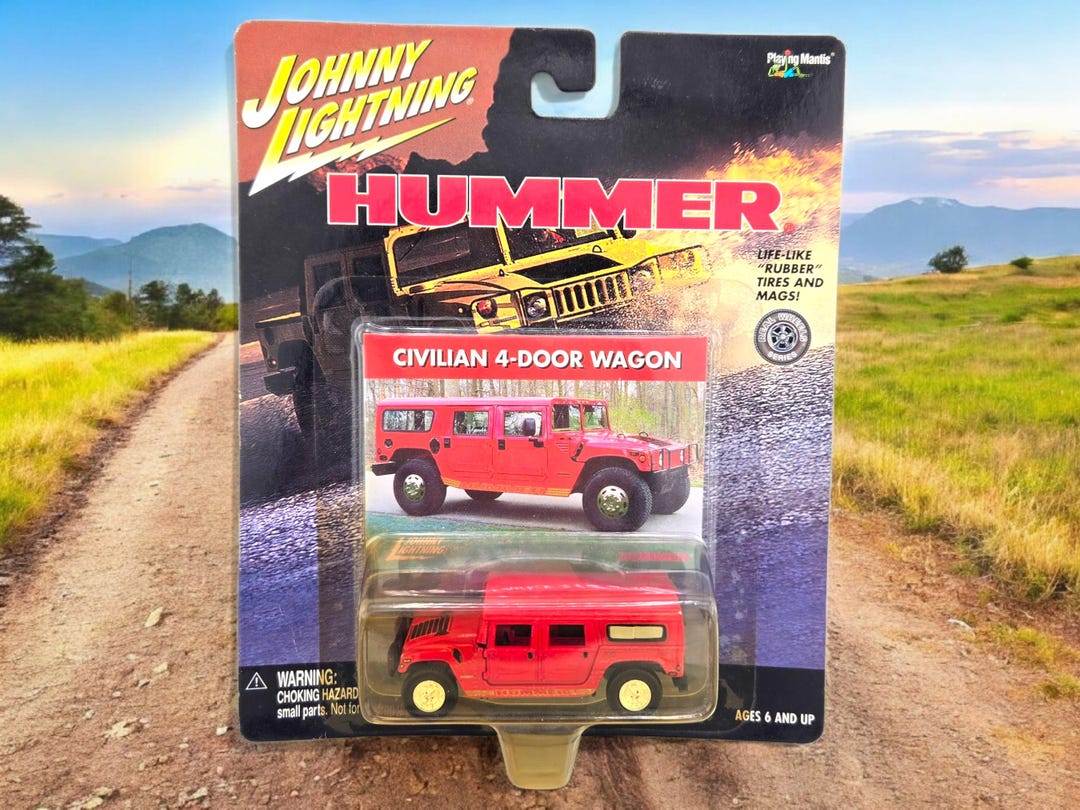 Johnny Lightning Hummer – Civilian 4-door Wagon – Red – 2000 Real ...