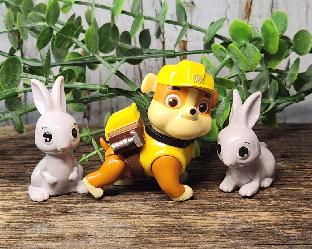 PAW PATROL COLLECTIBLE Rumble Figure or Two Rescue Bunnies Paw Patrol ...