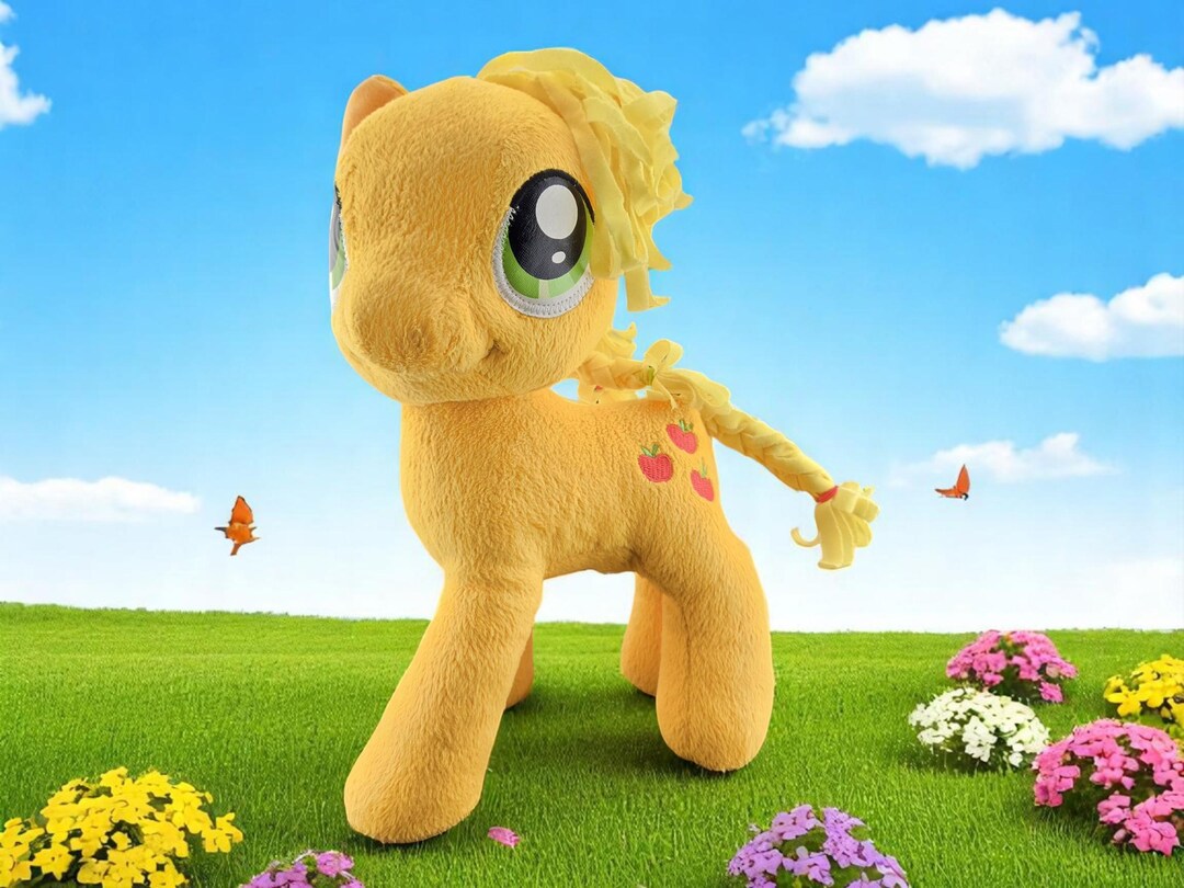 My Little Pony Plush – Applejack 11" Collectible Plush Toy – Hasbro ...