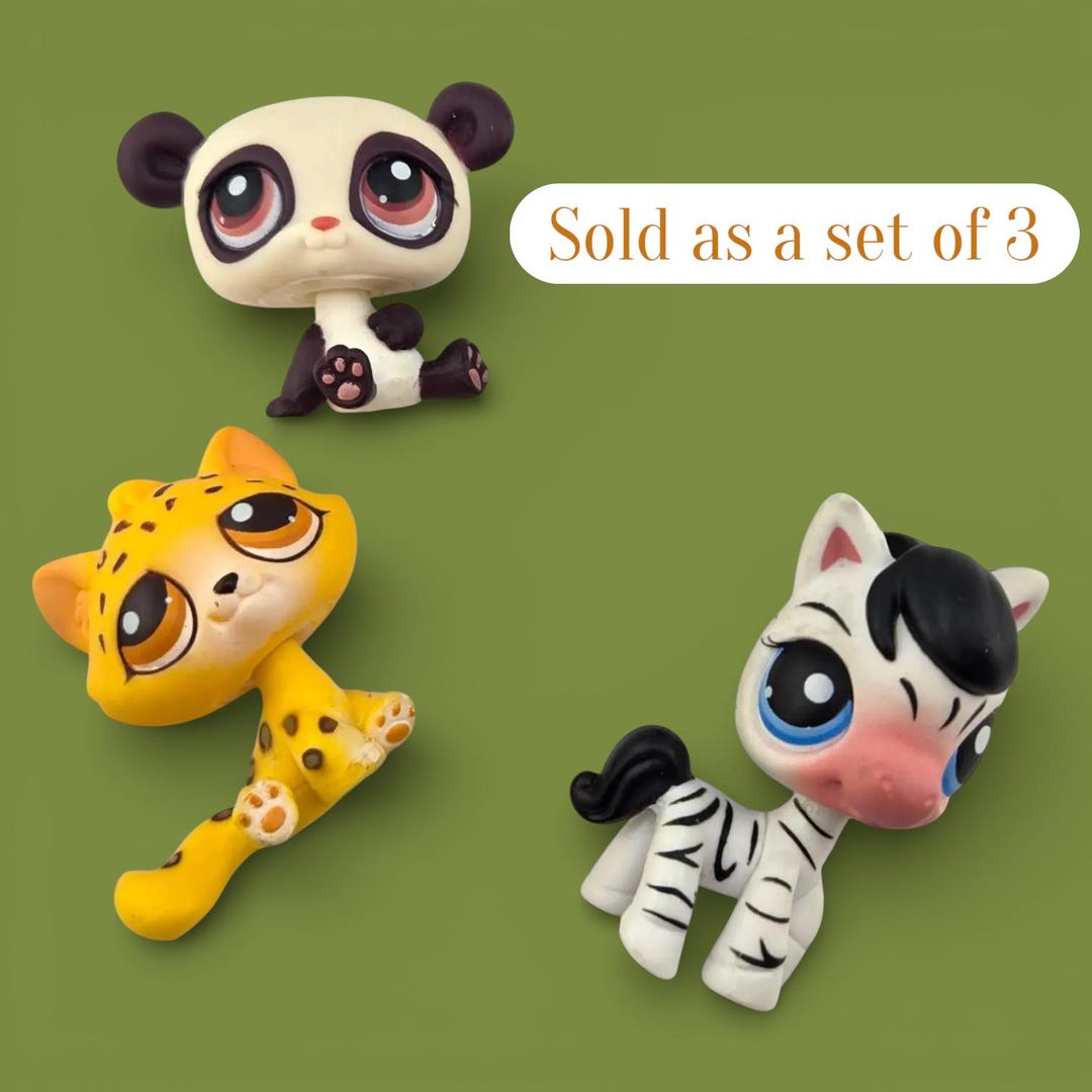 Littlest Pet Shop Vintage Hasbro LPS 2007 G2 Jungle & Safari Set ...