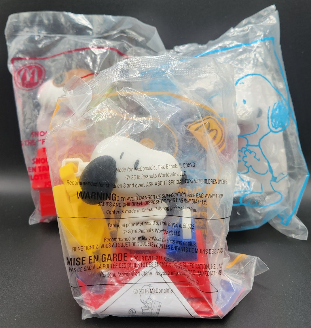 Bundle SNOOPY HAPPY MEAL Mcdonalds Unopened. New in Packaging. Joe Cool ...