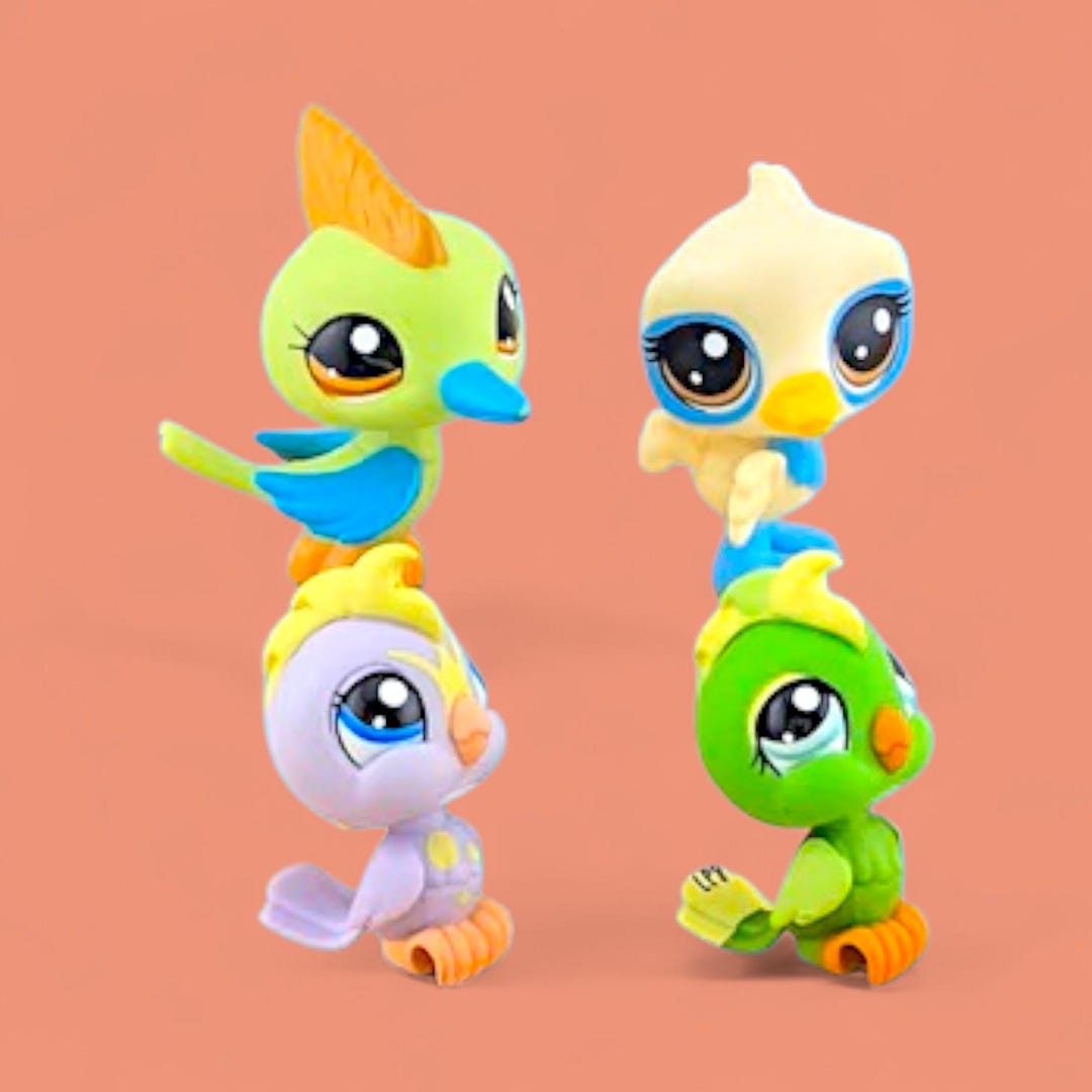 Littlest Pet Shop Birds Lot Vintage 2006-2009 – Hasbro No Magnet ...