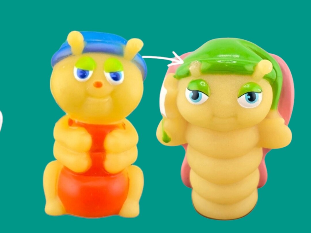1986 GLO WORM Friends Original. Sold as See Set of 2. Please Take Time ...