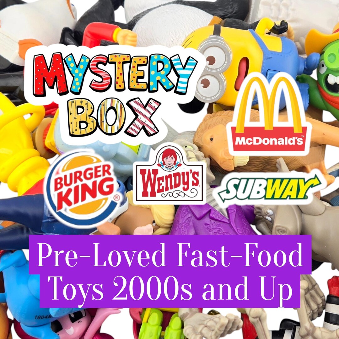 Fast-food Toys Mystery Box – 6 8 10 Vintage Happy Meal Collectibles ...