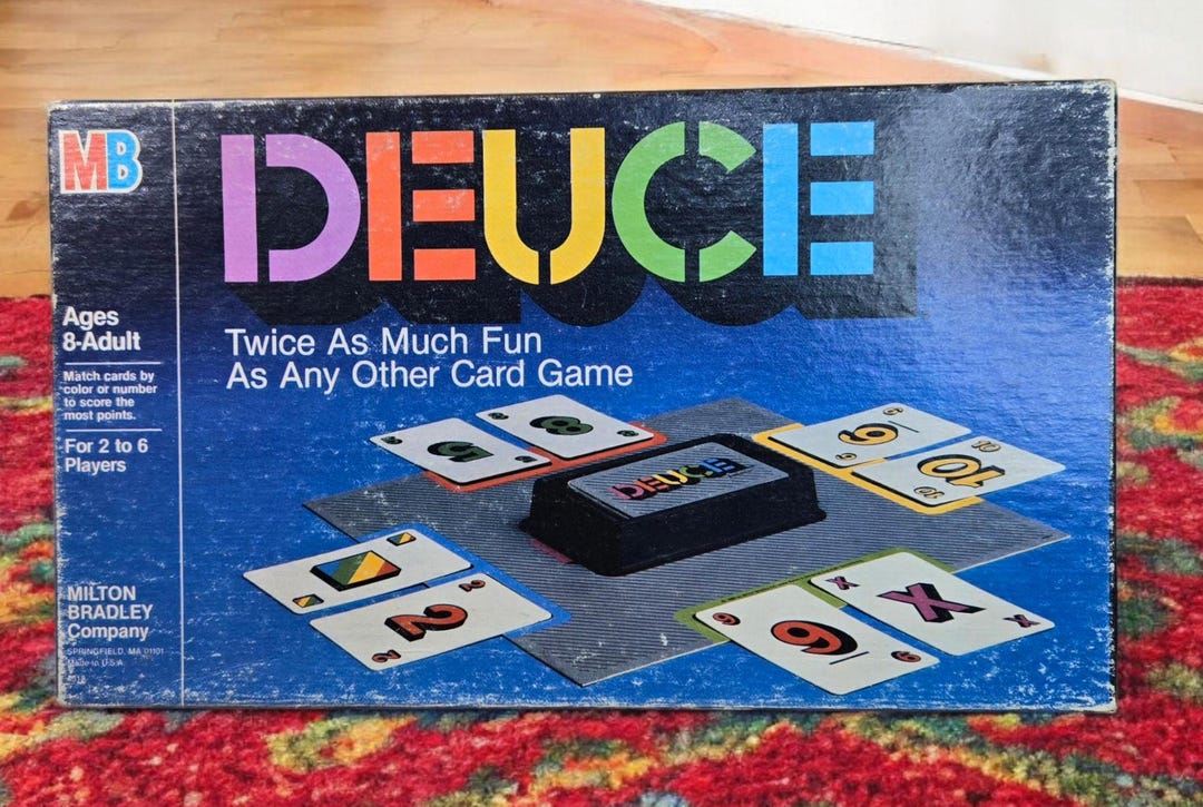 1985 Deuce Card Game by Milton Bradley – Vintage Strategy Game – 2 to 6 ...