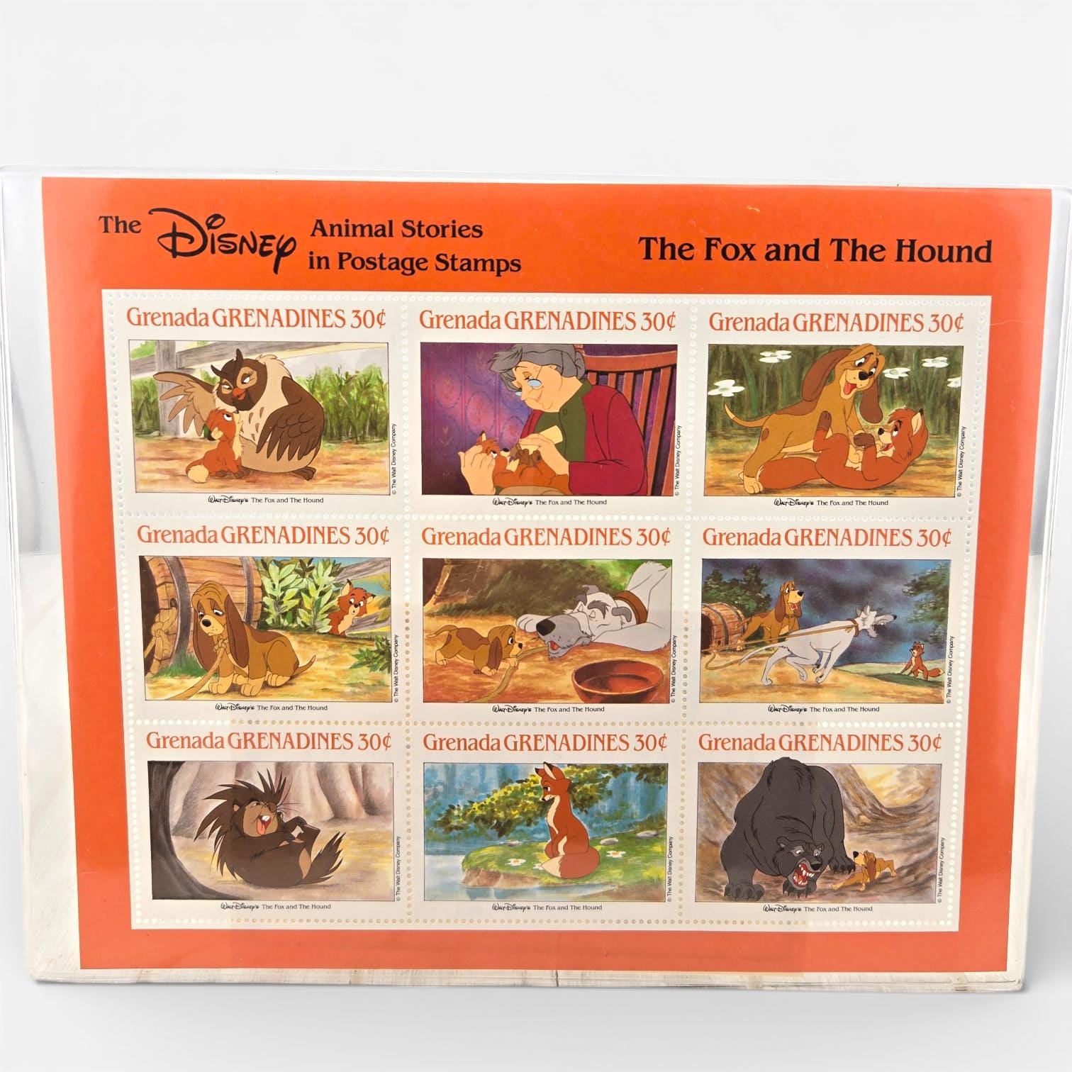 The Fox and the Hound Disney Stamp Sheet – Commemorative Postage ...