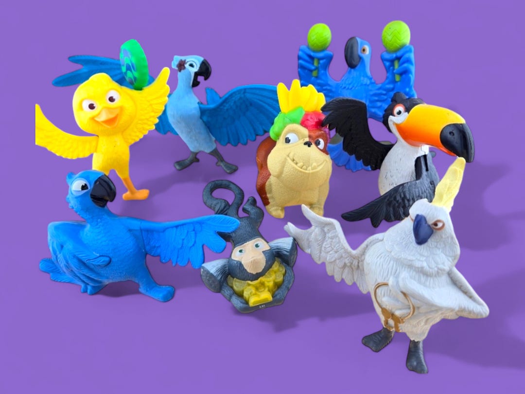 RIO MOVIE Happy Meal Figure, Rio Blue Bird, Jewel Perla Ara Spix ...