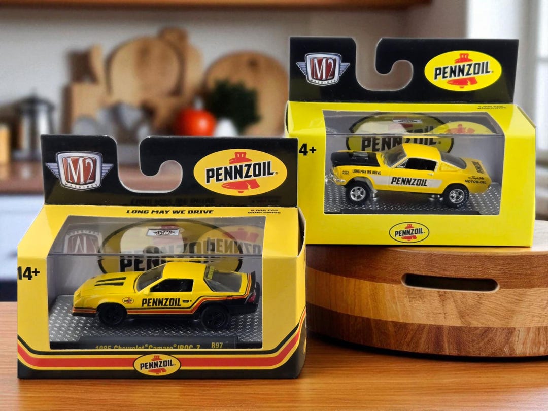 Camaro IROC-Z 1985 and Mustang Gasser 1966 – M2 Machines 1:64 Diecast ...