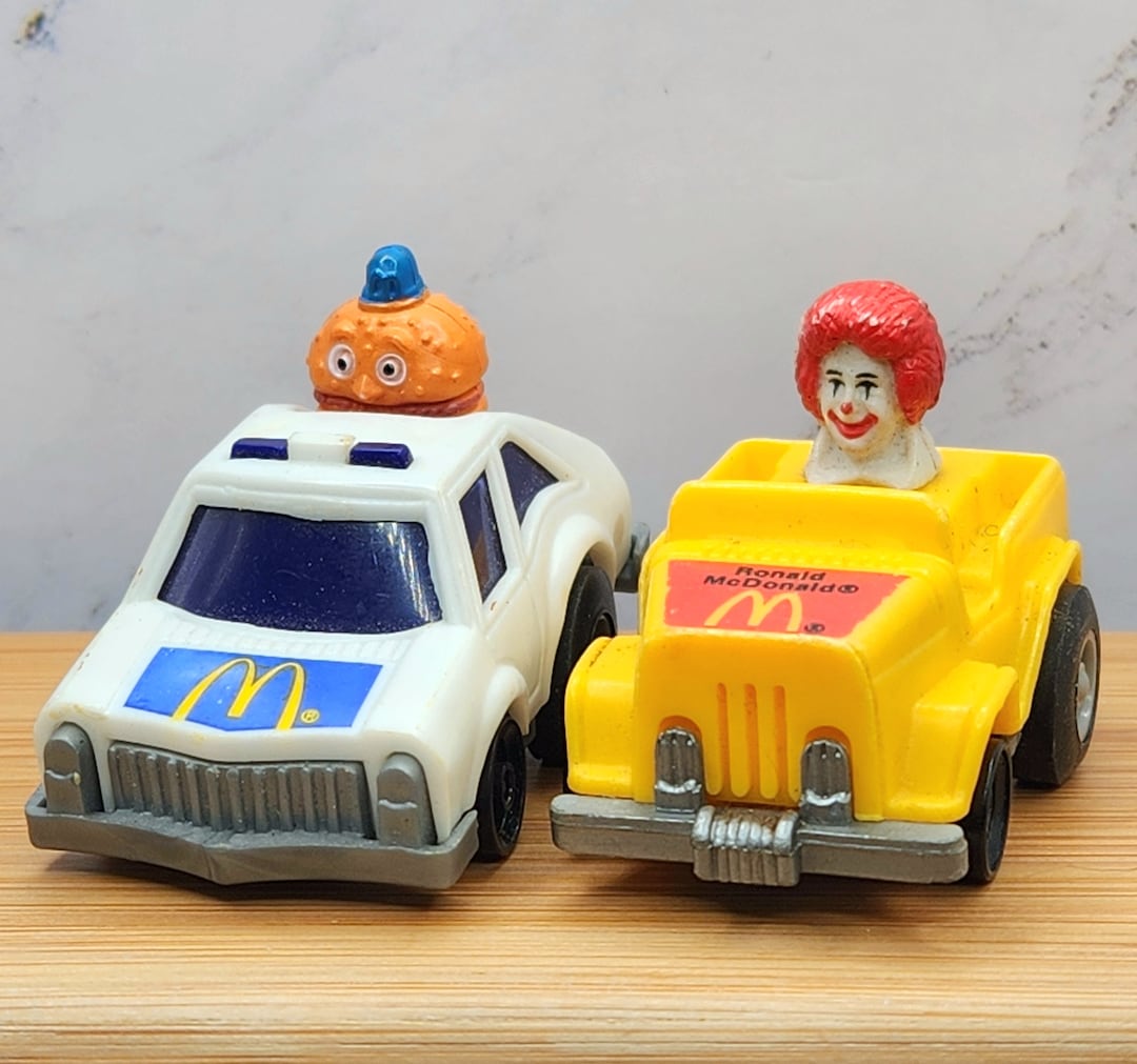 MCDONALDS VINTAGE CAR Happy Meal 1985 Collectible Toys.ronald Mcdonald ...