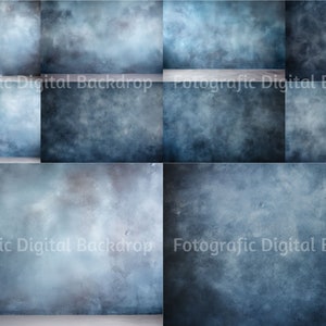 20 Blue Old Master Digital Backdrop Photoday Graduation - Etsy