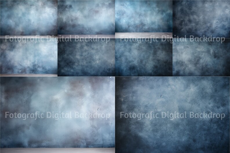 20 Blue Old Master Digital Backdrop Photoday Graduation Maternity ...