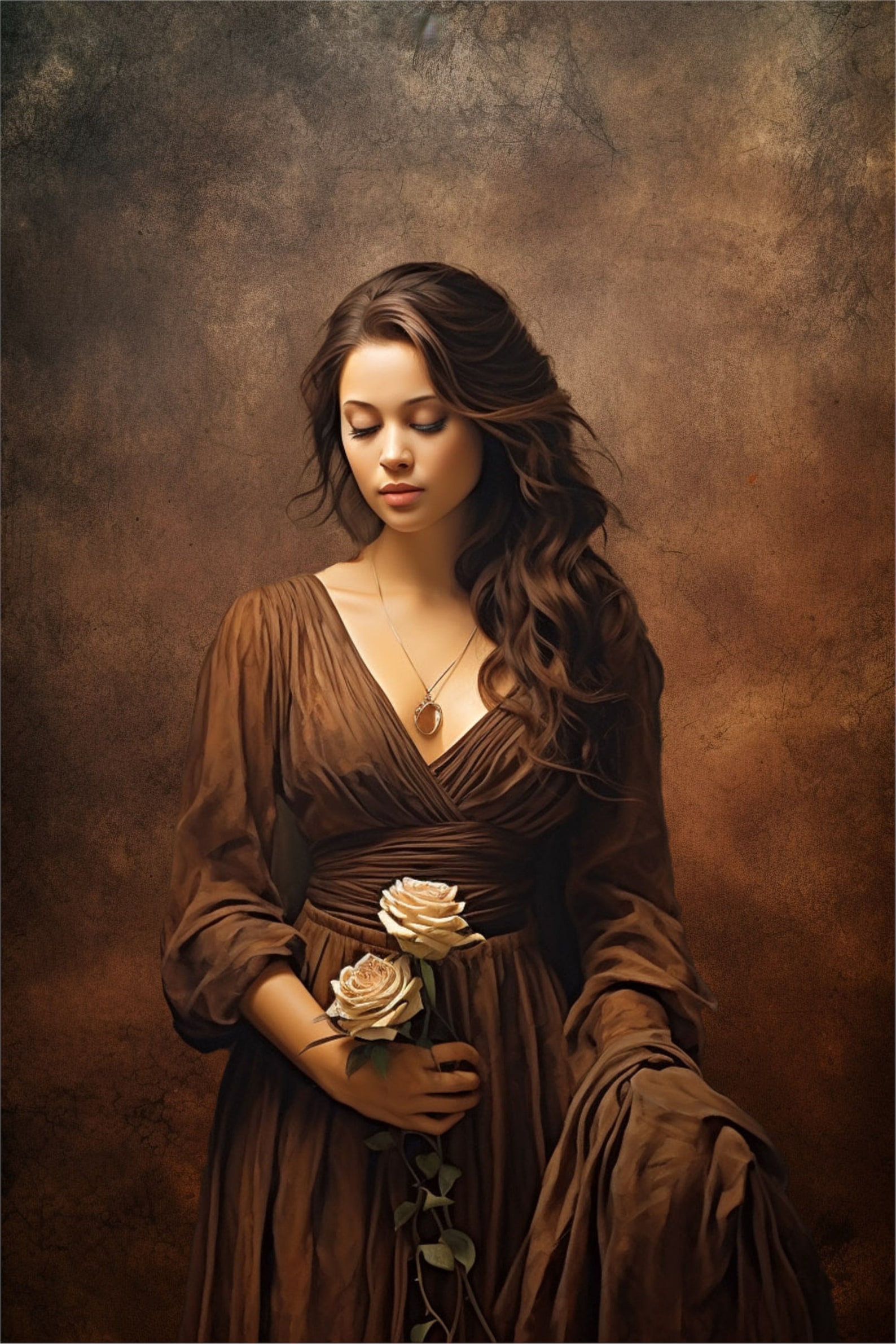 6 Brown Old Master Backdrops, Photoshop Background Overlays, Fine Art ...