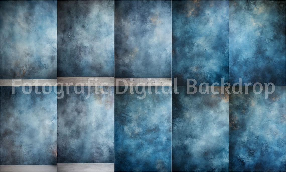 20 Blue Old Master Digital Backdrop Photoday Graduation Maternity ...
