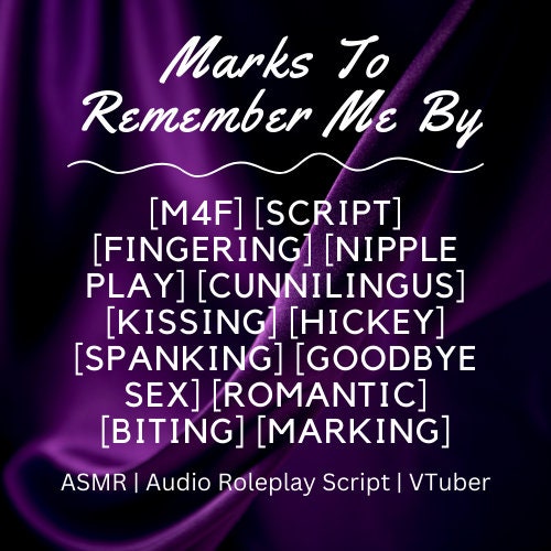 Audio Roleplay Script ASMR Script Vtuber Script - Etsy