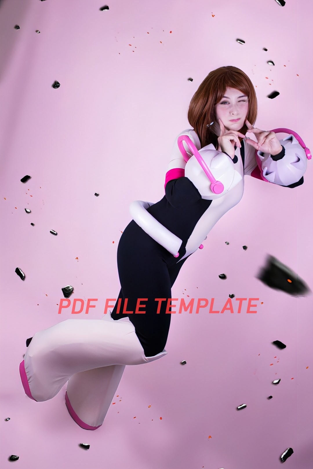 Ochako Uraraka/uravity Hero Boot Template by Wabbitchan - Etsy Australia