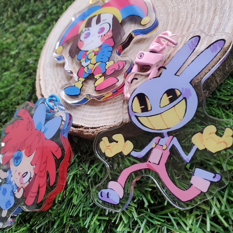 The Amazing Digital Circus 2.5 Inch Keychain // Pomni, Jax, Ragatha - Etsy