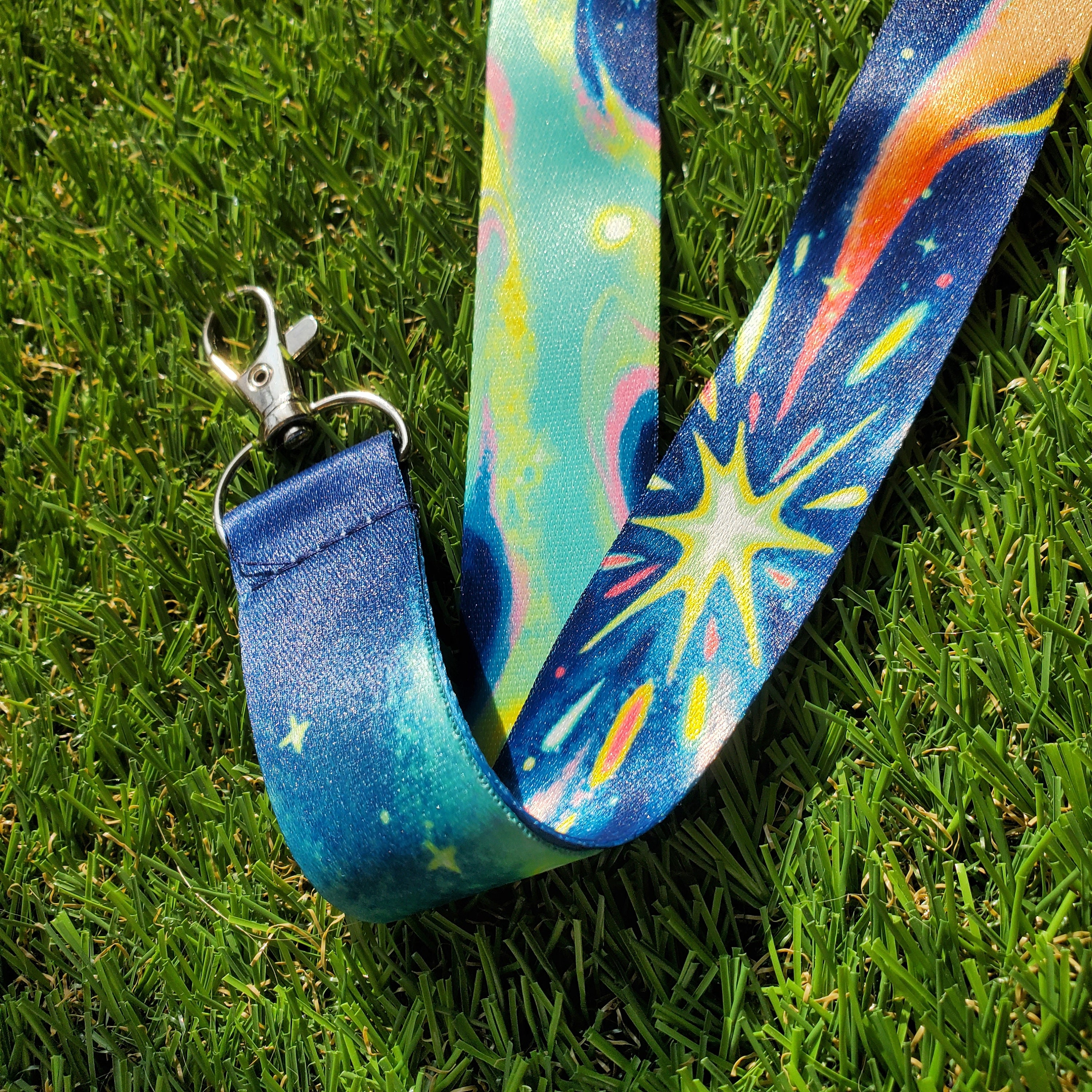 Starry Ouroboros Snake and Shooting Star Lanyard - Etsy