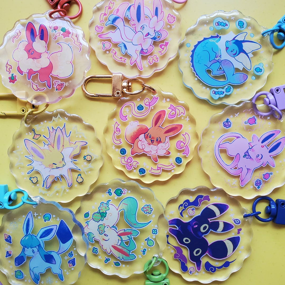 Eeveelutions Clear Charms - Etsy