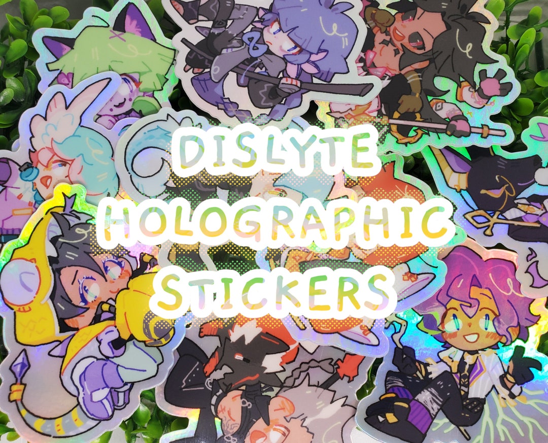 Dislyte // Holographic Vinyl Stickers - Etsy