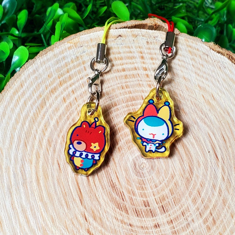 Cute Clown Bag Charm - Etsy