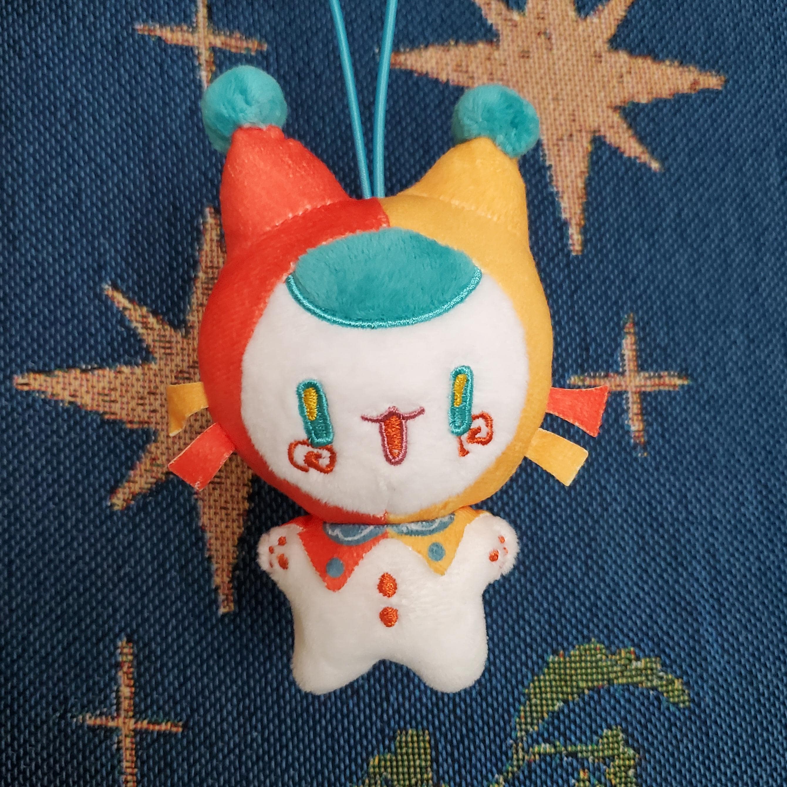 Original // Plush Keychain Jester Cat - Etsy