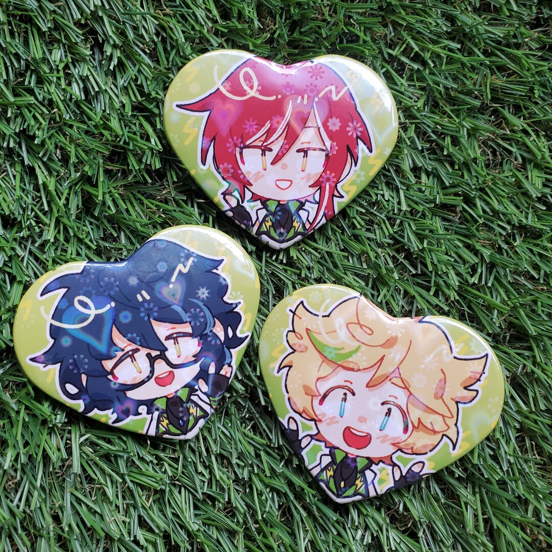 Enstars Switch Heart Buttons Holographic - Etsy