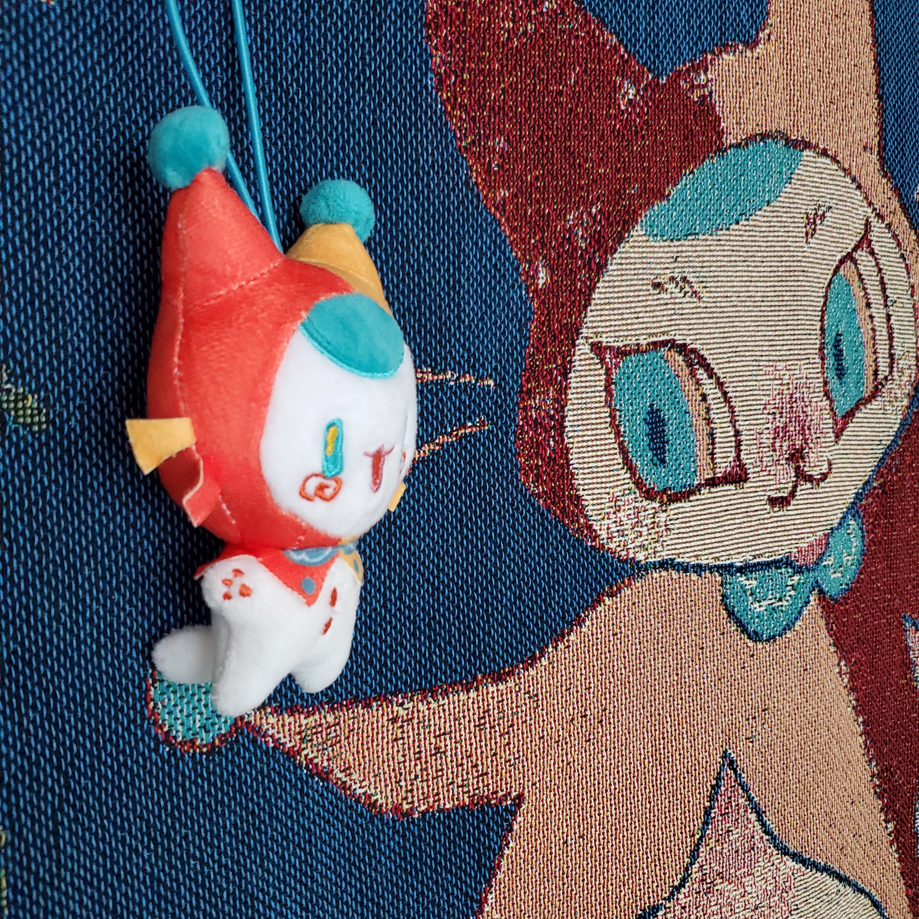 Original // Plush Keychain Jester Cat - Etsy