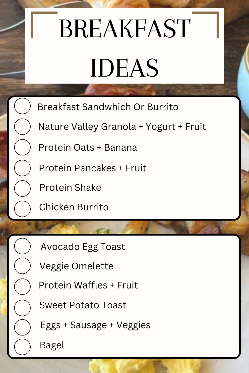 Daily Meal Prep Ideas Checklist: Health & Fitness - Etsy