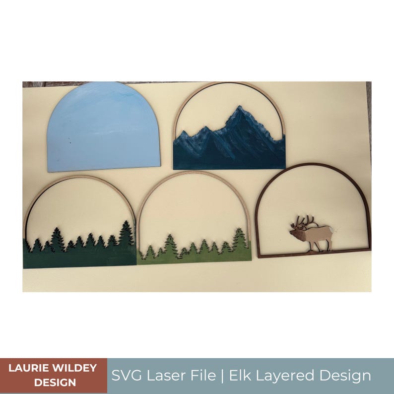 SVG | 3D Layered Design | Elk | - Etsy