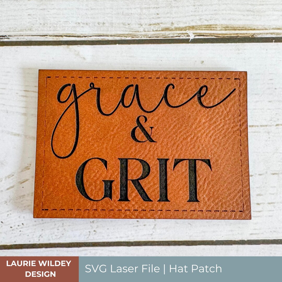 SVG | Grace & Grit | Hat Patch - Etsy