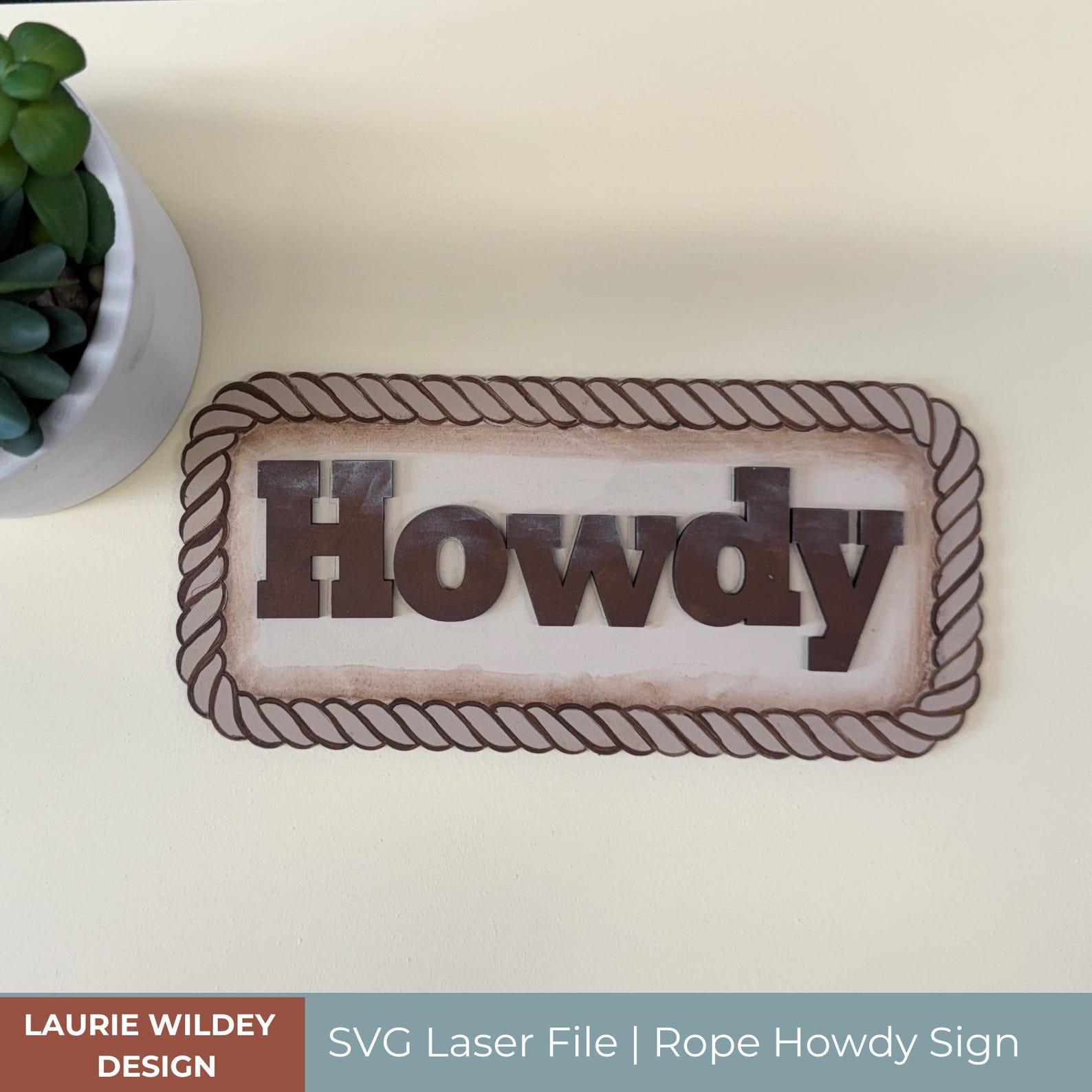 SVG | Rope Border |howdy Sign| Howdy Sign - Etsy