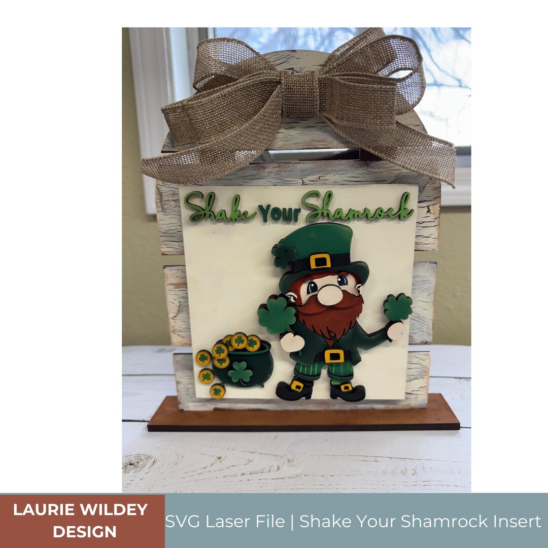 SVG | Inserts for Arch Magnetic Frame | Shake Your Shamrock Insert - Etsy
