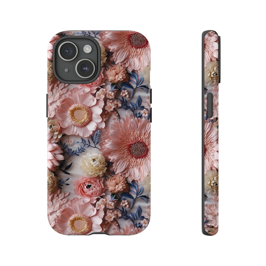 3D Illusion Peonies Floral Spring Phone 15 15 Pro 15 Pro Max 14 13 Pro ...