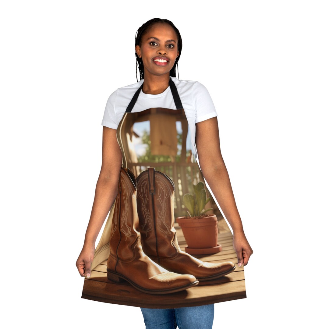 Apron Country Boots Country Life Love Boots Mom Gift - Etsy