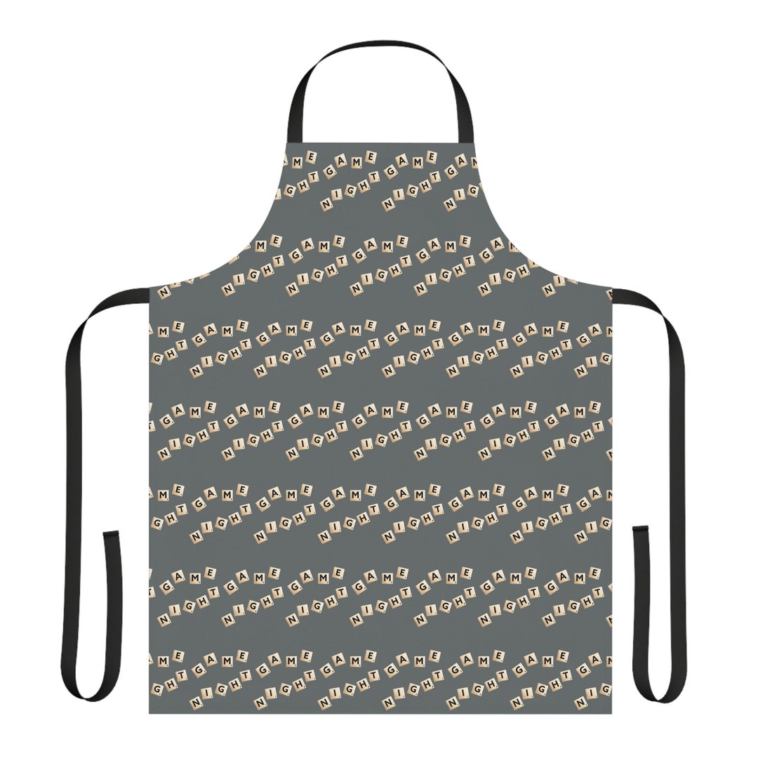 Apron, Game Night, Pure Game Night Bliss, Ready, Set, Game, Board Games ...