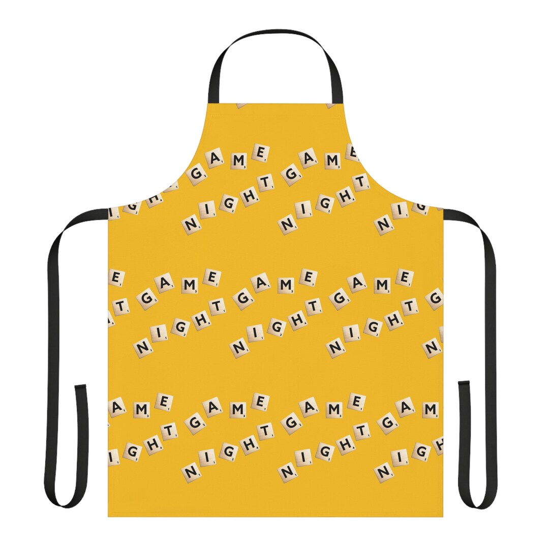 Apron, Game Night, Pure Game Night Bliss, Ready, Set, Game, Board Games ...