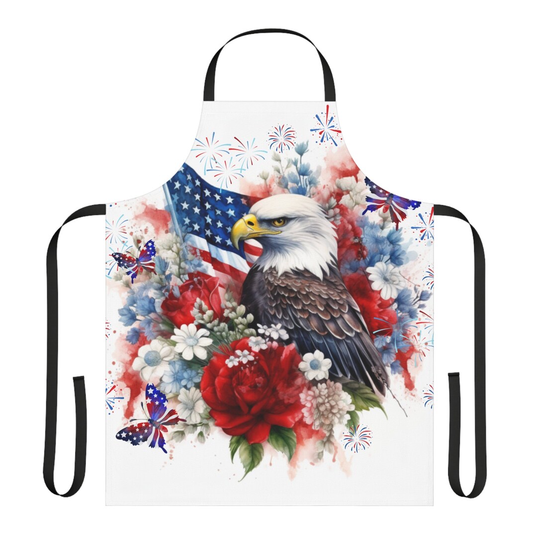 Apron American Flag and Eagle Grandma Gift Aunt Gift Wife - Etsy