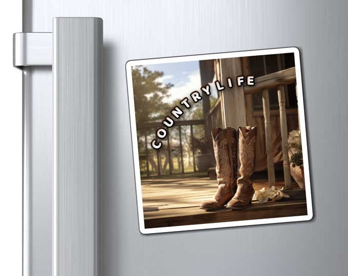 Cowboy Cowgirl Boot Magnet Western, Rodeo, Ranch, Country Dancing ...