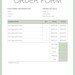 Customizable Digital Order Form Template - Etsy