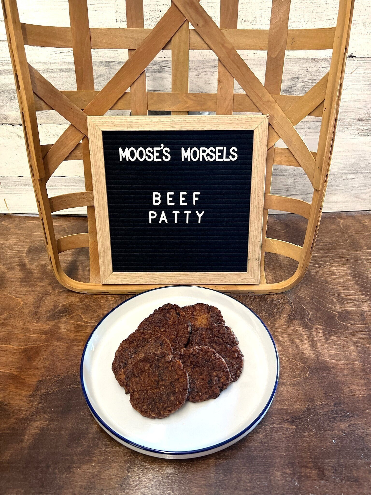 Homemade Beef Hamburger Patties for Dogs, 100% Grass Fed Cattle, Dried ...