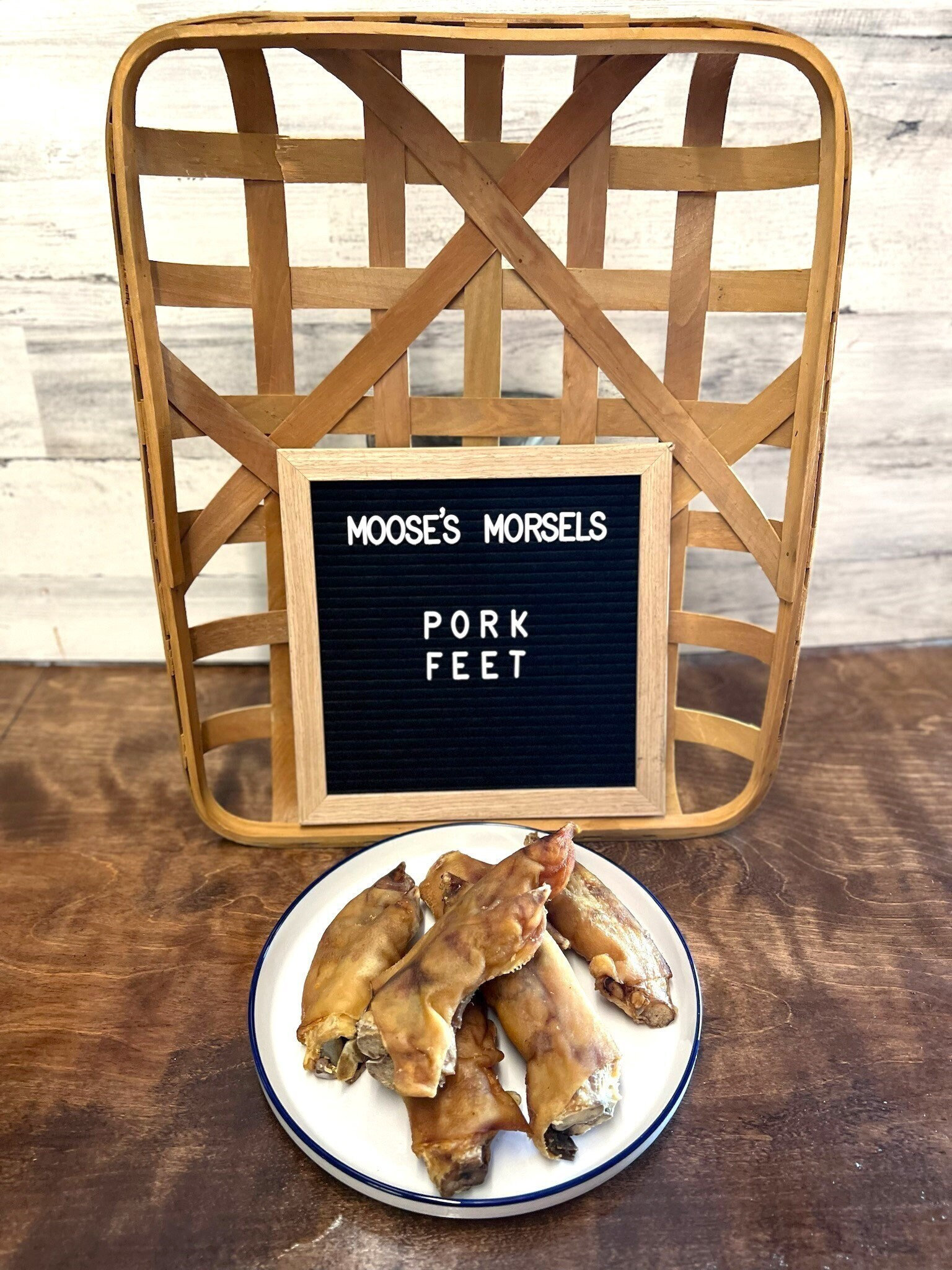 Dehydrated Split Pig Feet, Natural Pork Trotters, Long Lasting Dried Chews for Puppy and Dogs ...