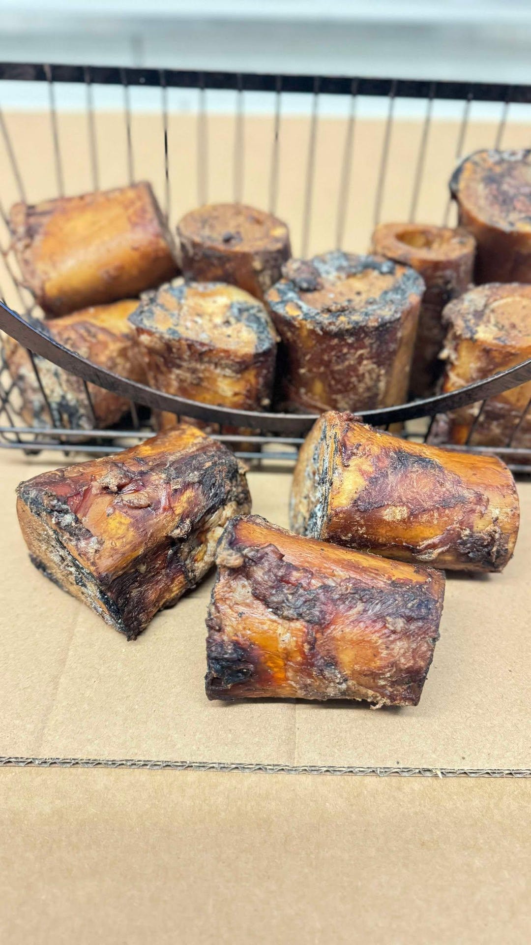 Small SMOKED Marrow Bone for Dogs, 3" Bone, 100% Natural Single ...