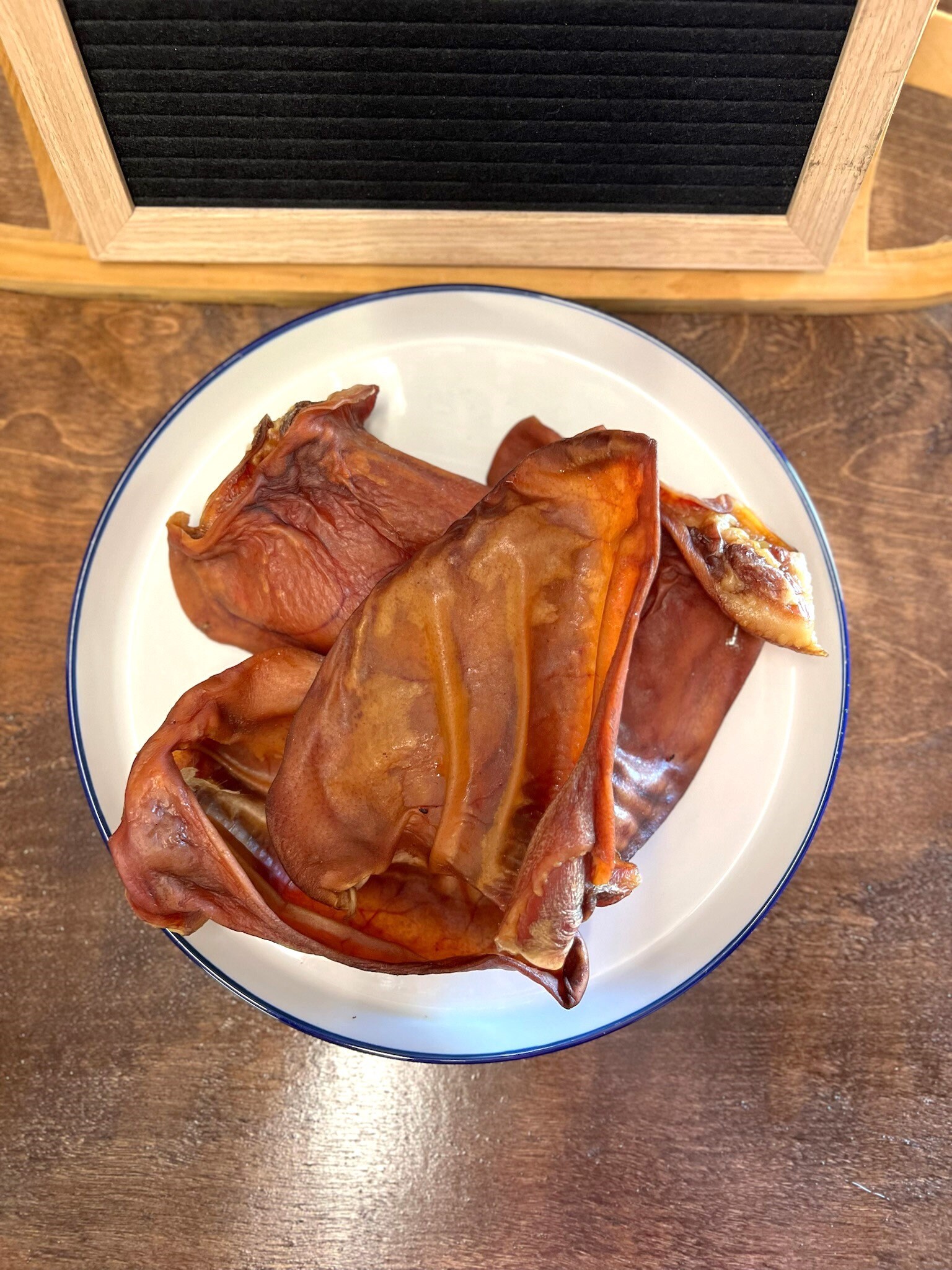 LARGE Dehydrated Pig Ears, Natural Pork Treats, Long Lasting Dried ...