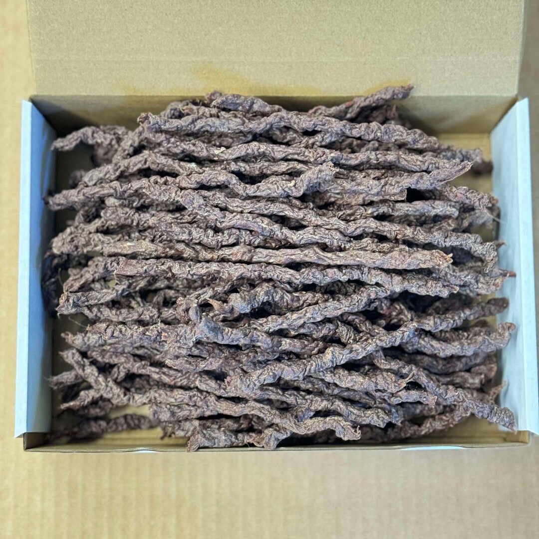 10pc Dehydrated Beef Jerky Straws for Dogs, Single Ingredient for Pets ...
