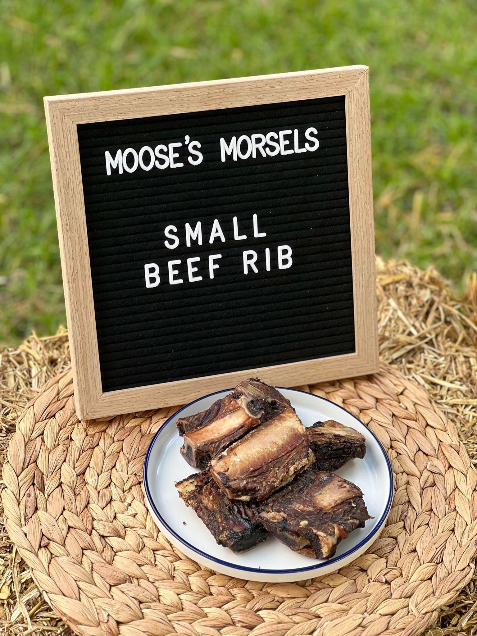 SMALL Beef Rib Bone With Meat Dehydrated Natural Treat for - Etsy