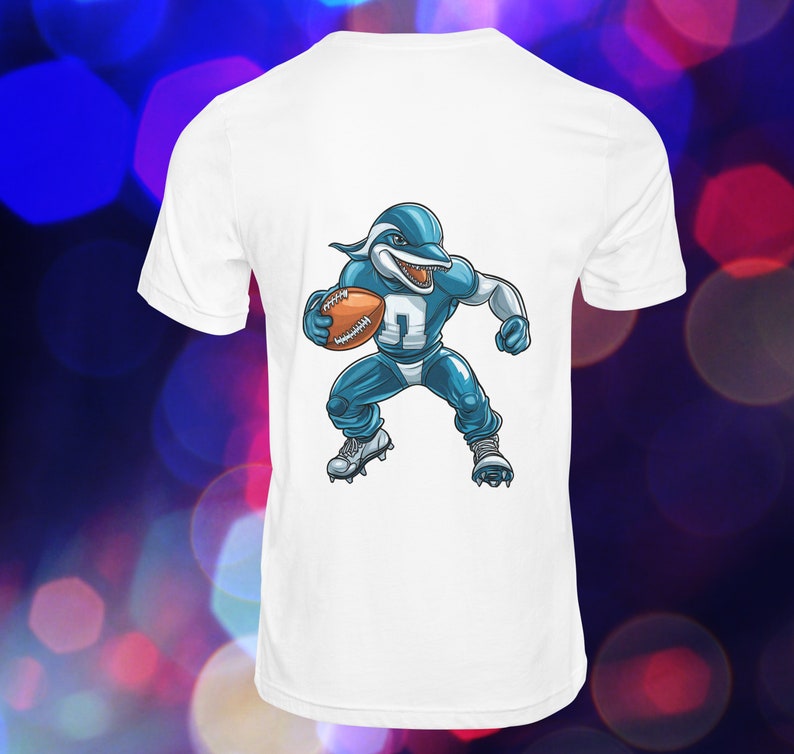 Printable Dolphin Football Preppy Mascot PNG,SVG Digital Design, Lions ...